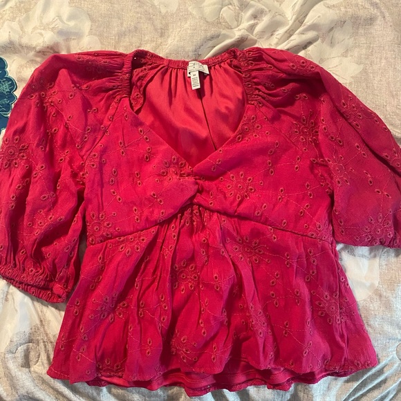 sofia by sofia vergara | Tops | Sofia Vergara Pink Reese Top | Poshmark